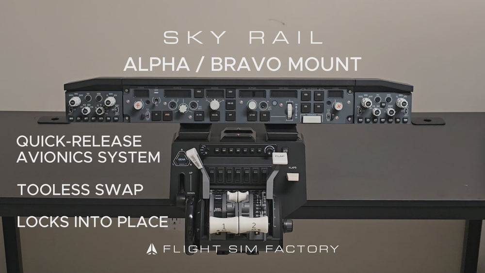 SKY RAIL Modular Mount for WinCtrl / Winwing 737 MCP, Honeycomb Alpha ...